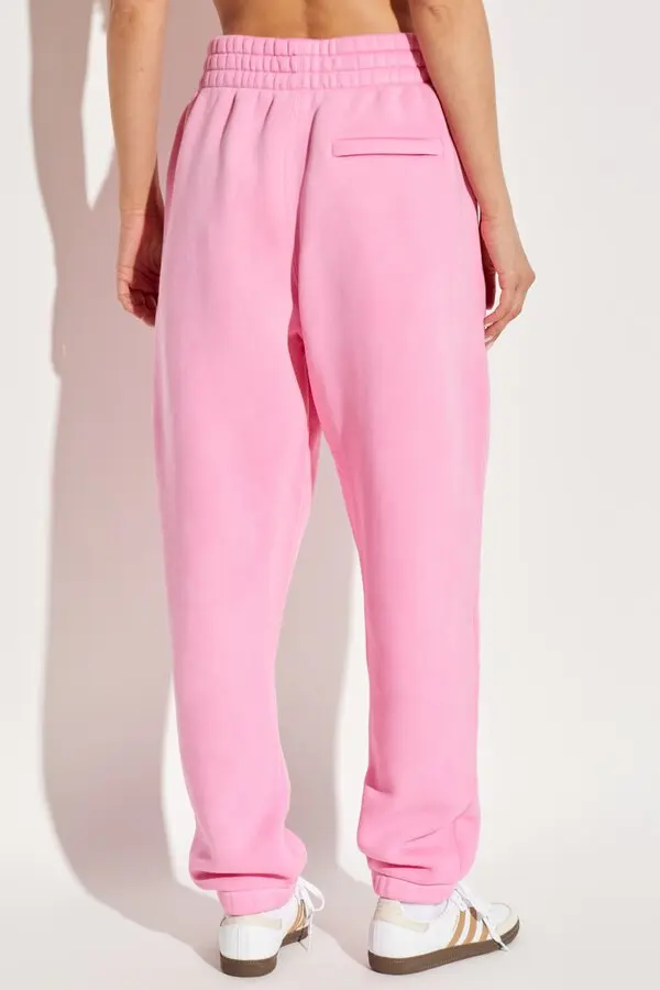 Alexander Wang Sweatpants With Embroidered Logo - Pink
