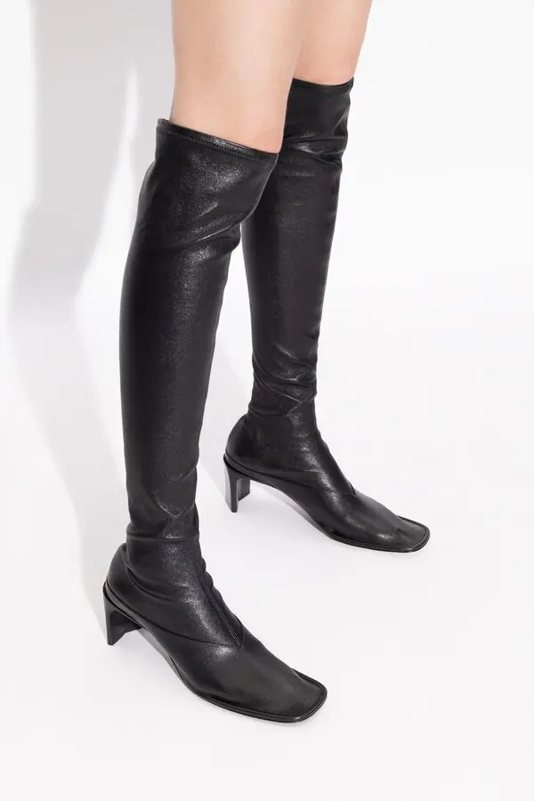 JIL SANDER Leather Knee-high Boots