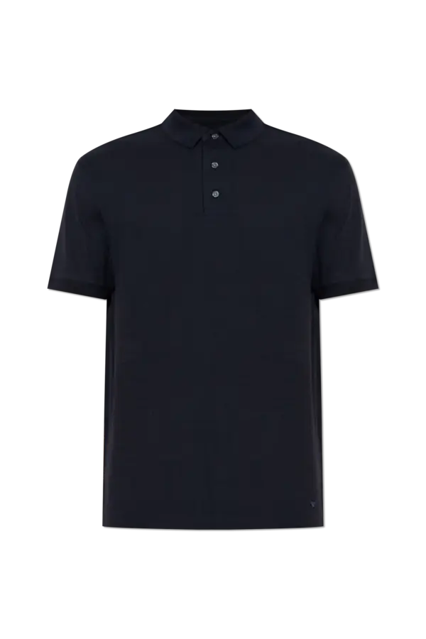 Emporio Armani Cotton Polo - Navy Blue