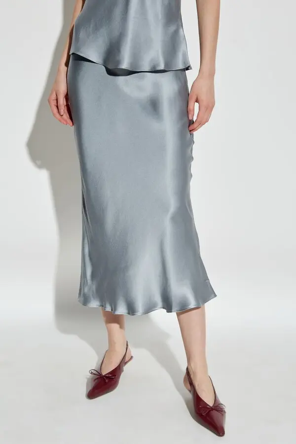 ANINE BING Silk Midi Skirt
