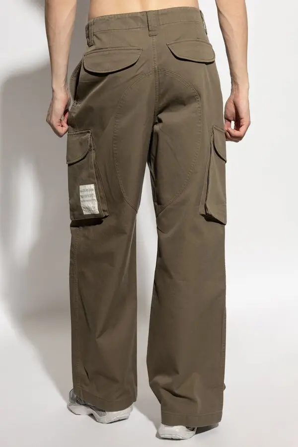Acne Studios Wide-leg Cotton Trousers With Pockets