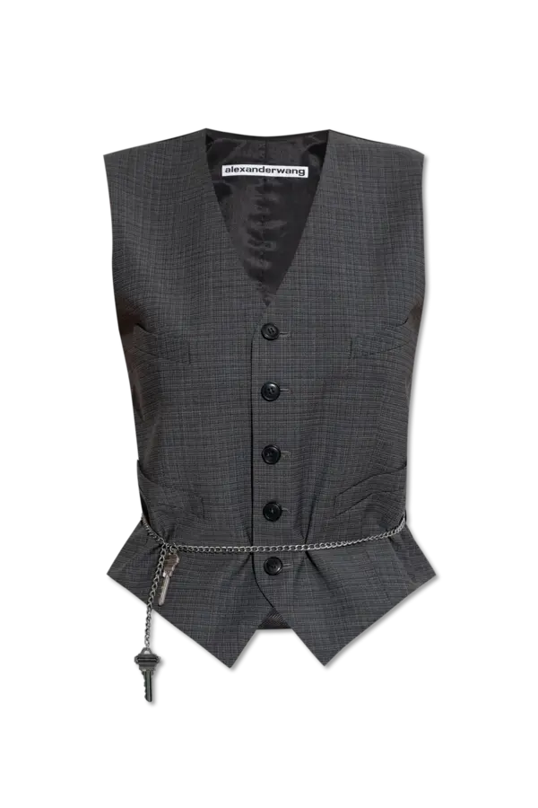 Alexander Wang Wool Vest With Chain Detail