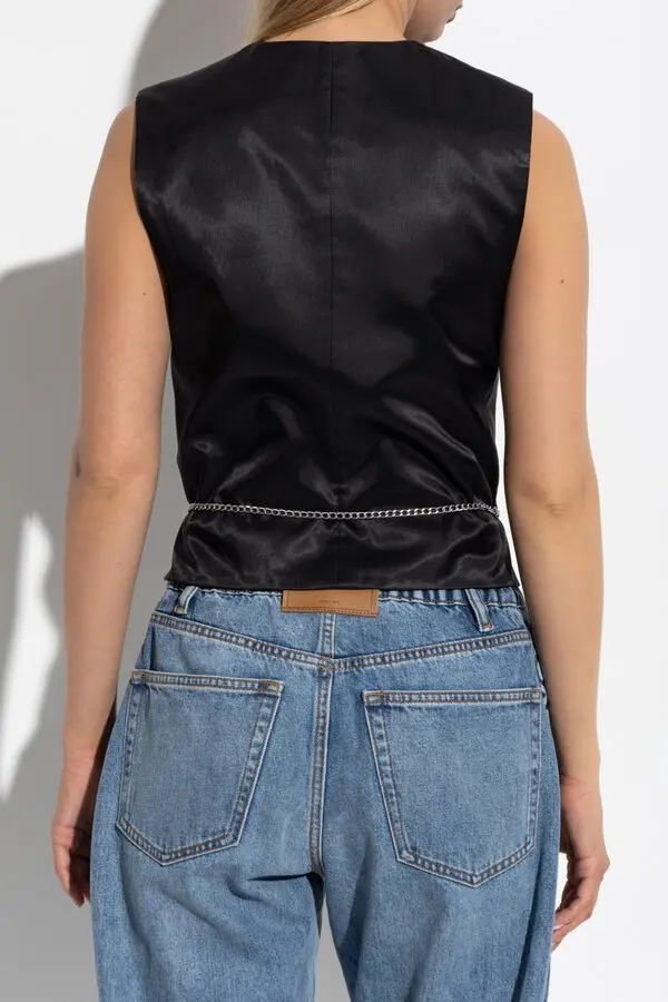Alexander Wang Wool Vest With Chain Detail