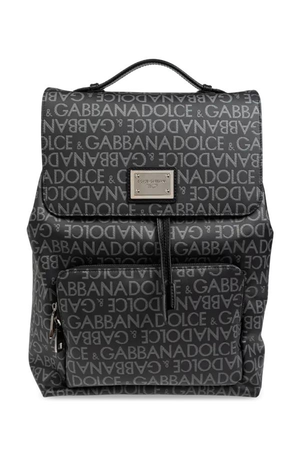 Dolce & Gabbana Monogram Backpack - Black