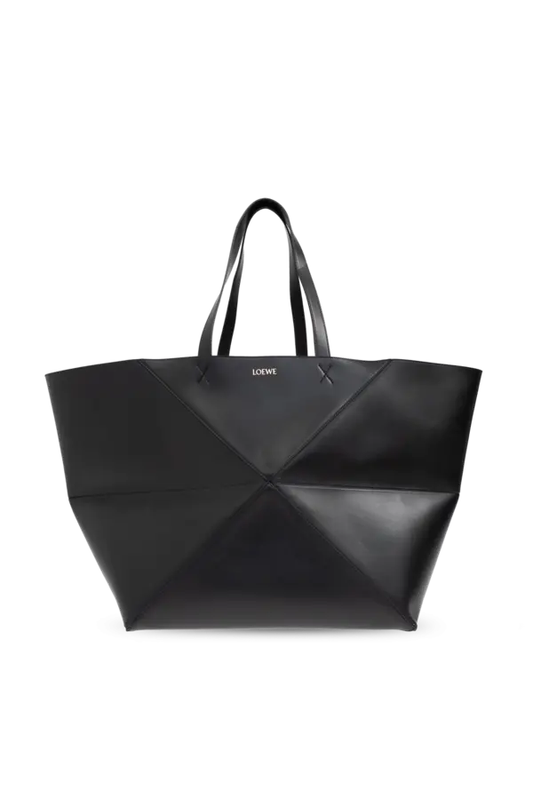 Loewe Xxl Puzzle Fold Bag - Black