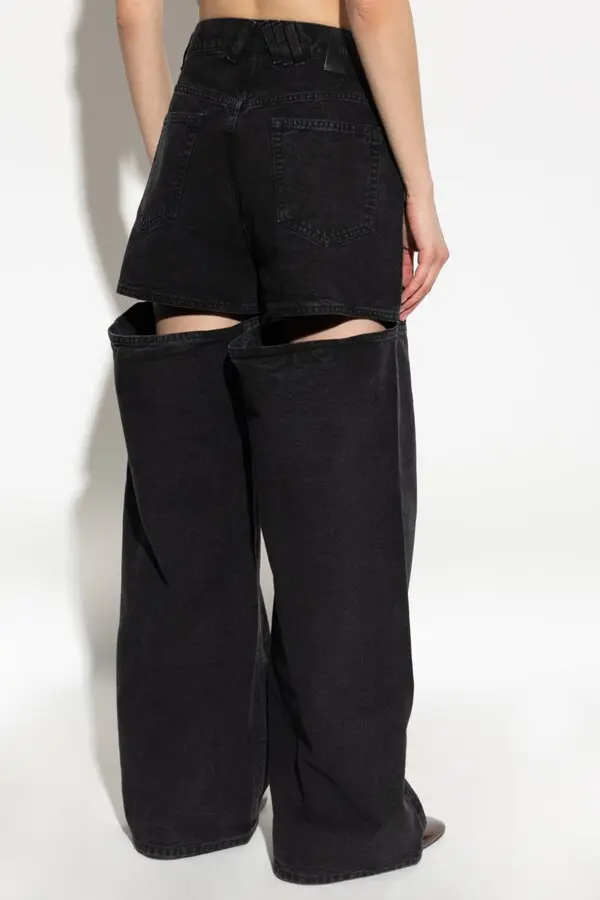 Attico Slit Bootcut Jeans
