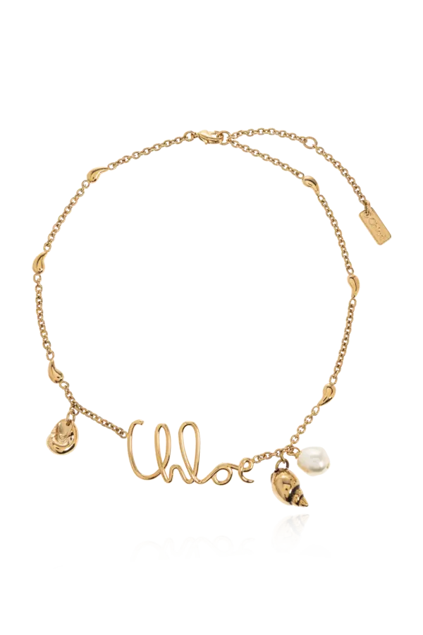 Chloé Choker With Logo - Gold
