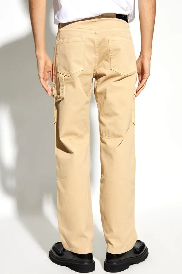 Balmain Cargo-style Cotton Pants - Beige