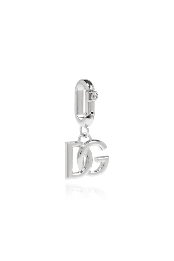 Dolce & Gabbana Logo Pendant Necklace - Silver
