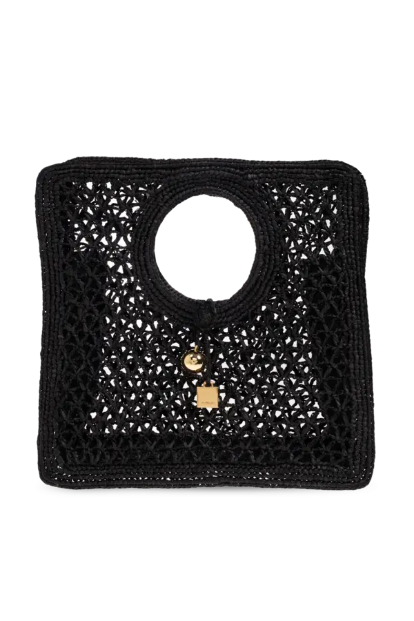 Jacquemus Le Petit Carre Spiaggia Raffia Handbag
