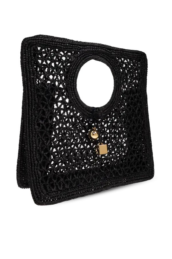 Jacquemus Le Petit Carre Spiaggia Raffia Handbag