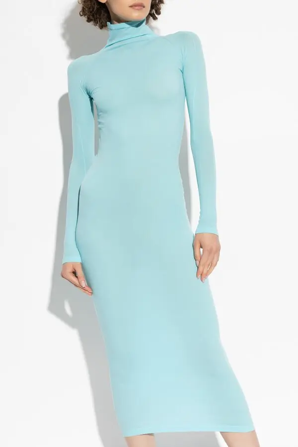 Alaïa Turtleneck Midi Dress
