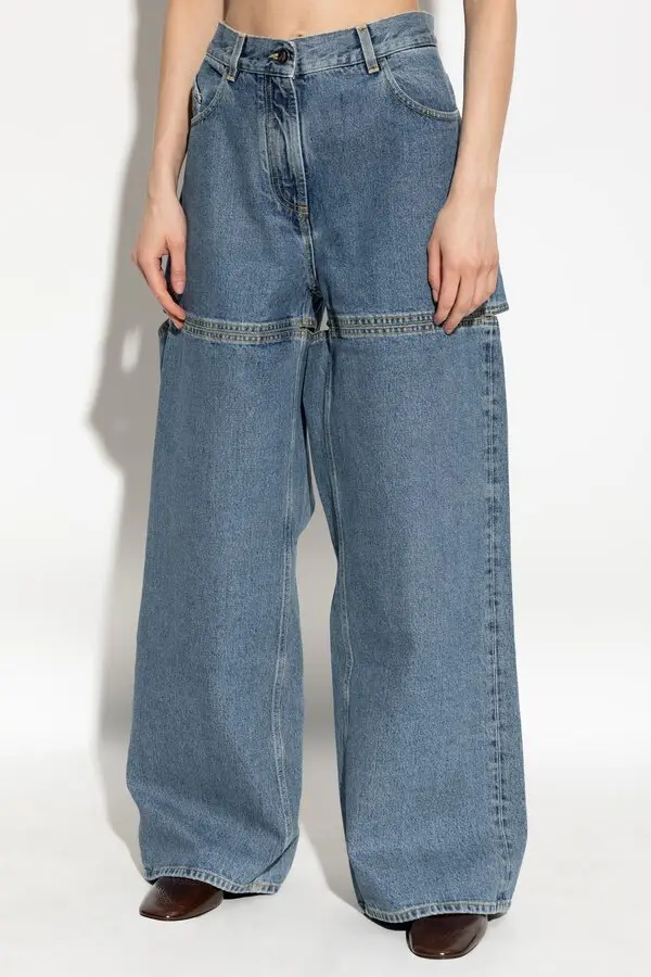 Attico Slit Bootcut Jeans