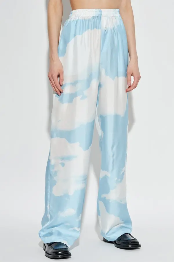Moschino Silk Wide-leg Trousers