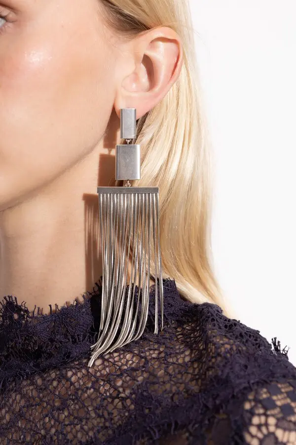 Isabel Marant Étoile Fringe Brass Earrings