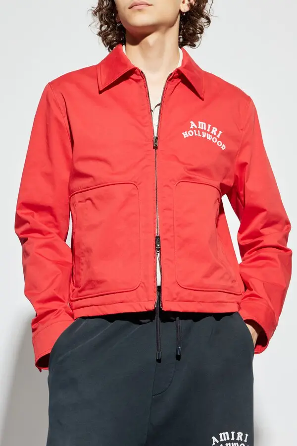 Amiri Logo Jacket - Red