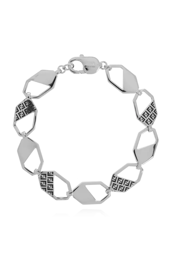 Fendi Brass Link Bracelet - Silver