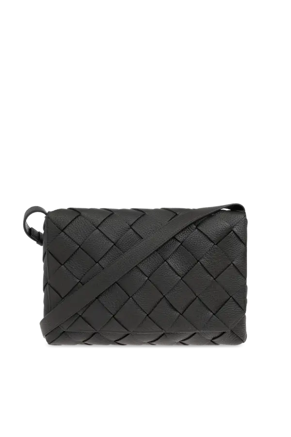 Bottega Veneta Woven Shoulder Bag - Black
