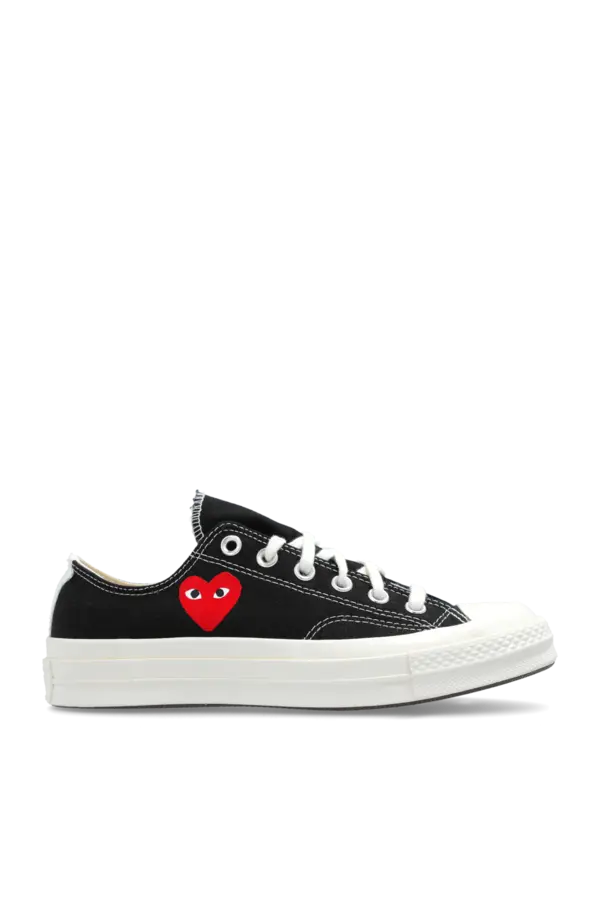 Play Comme Des Garcon X Converse Low-top Sneakers - Black