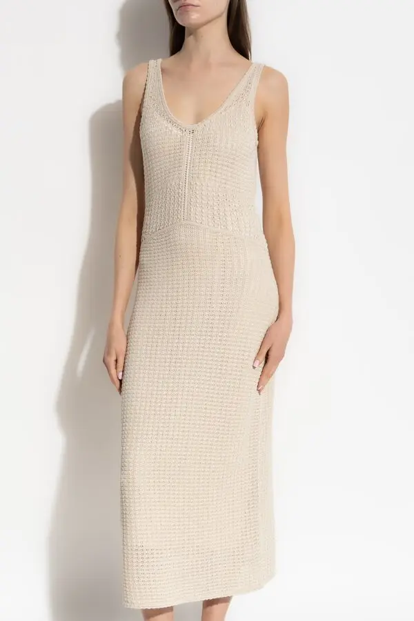 Theory Knit Openwork Midi Dress