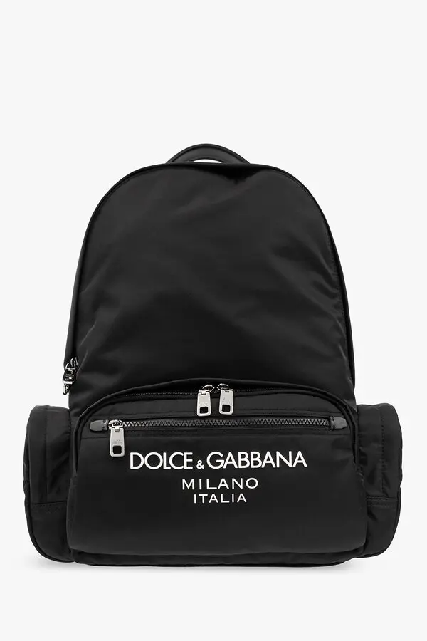 Dolce & Gabbana Logo Backpack - Black