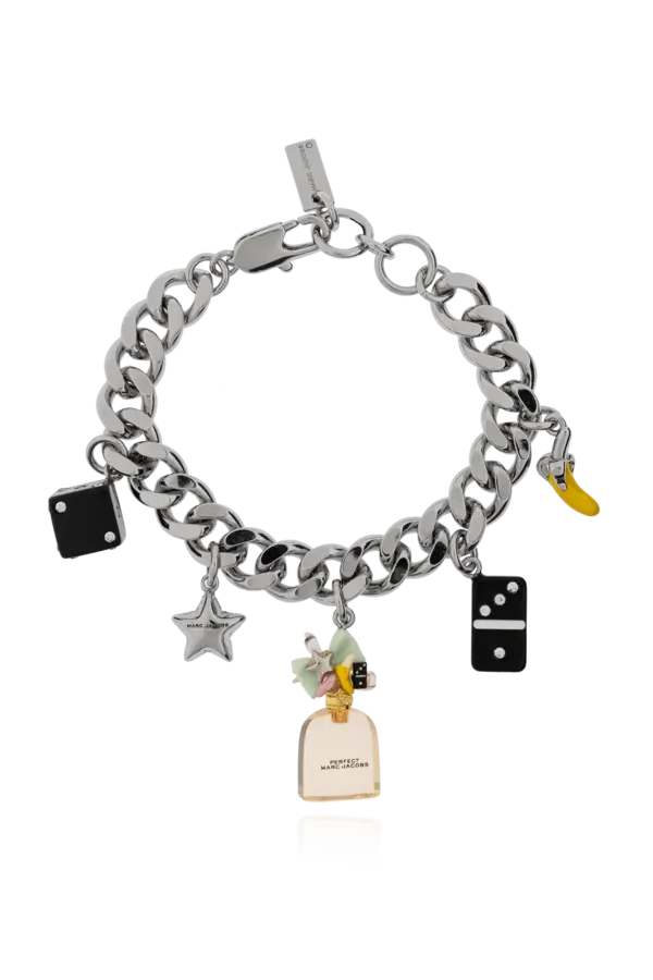 Marc Jacobs Brass Charm Bracelet - Silver