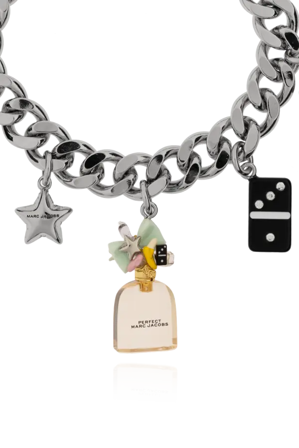 Marc Jacobs Brass Charm Bracelet - Silver