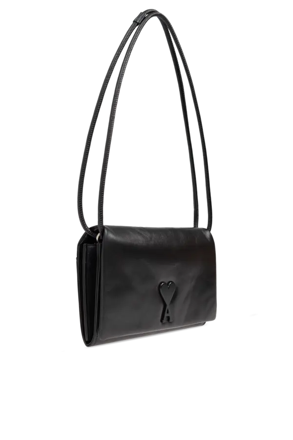 AMI Paris Shoulder Bag - Black