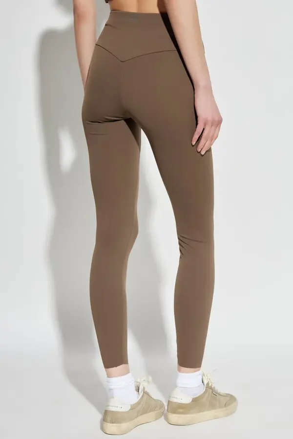 RETHINKIT STUDIOS Leggings With Logo - Brown