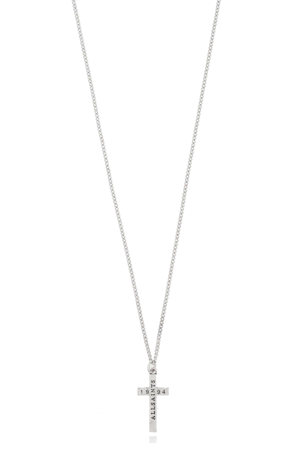 ALLSAINTS Pendant Cross Necklace - Silver