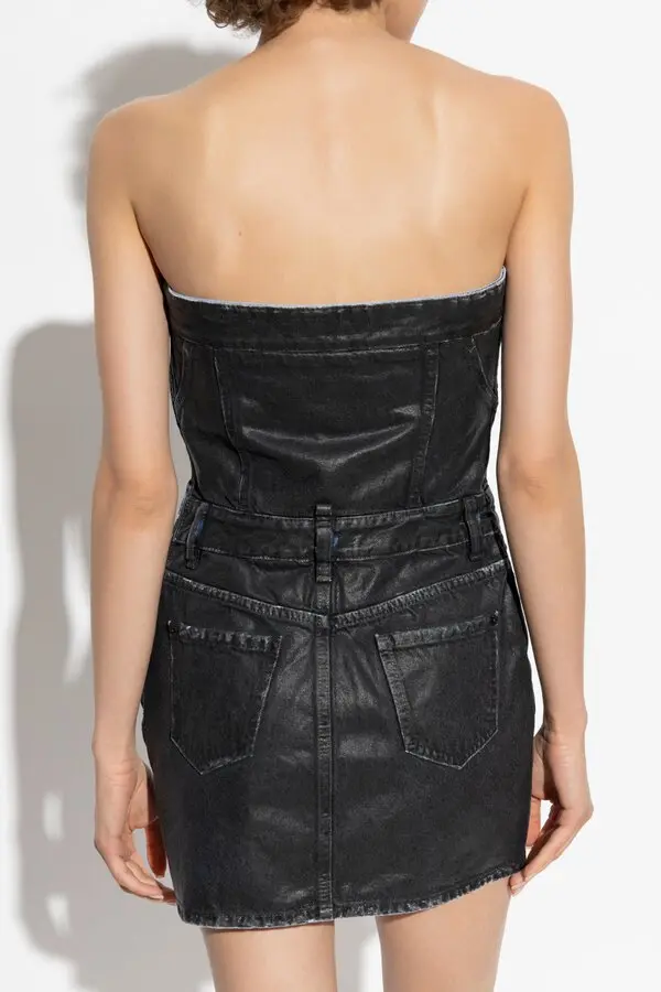 Dsquared2 Strapless Denim Mini Dress