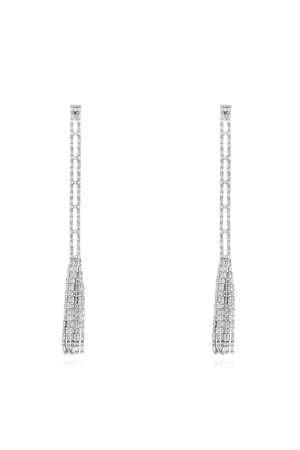 Dsquared2 Earrings With Shimmering Crystals - Silver