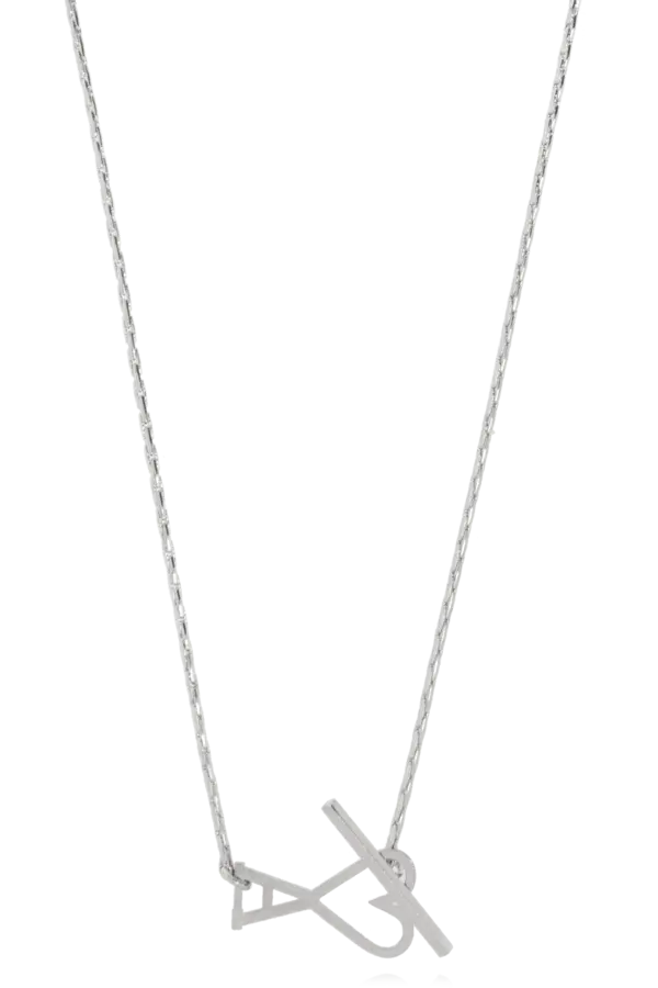 Ami Logo Necklace - Silver