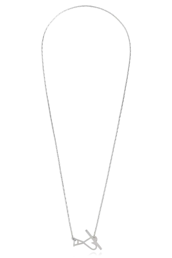 Ami Logo Necklace - Silver