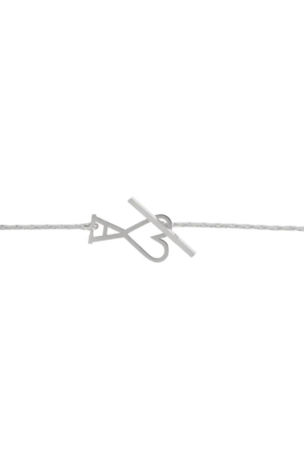 Ami Logo Necklace - Silver