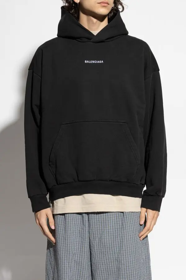 Balenciaga Hooded Cotton Sweatshirt