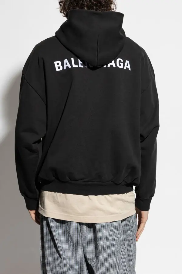 Balenciaga Hooded Cotton Sweatshirt