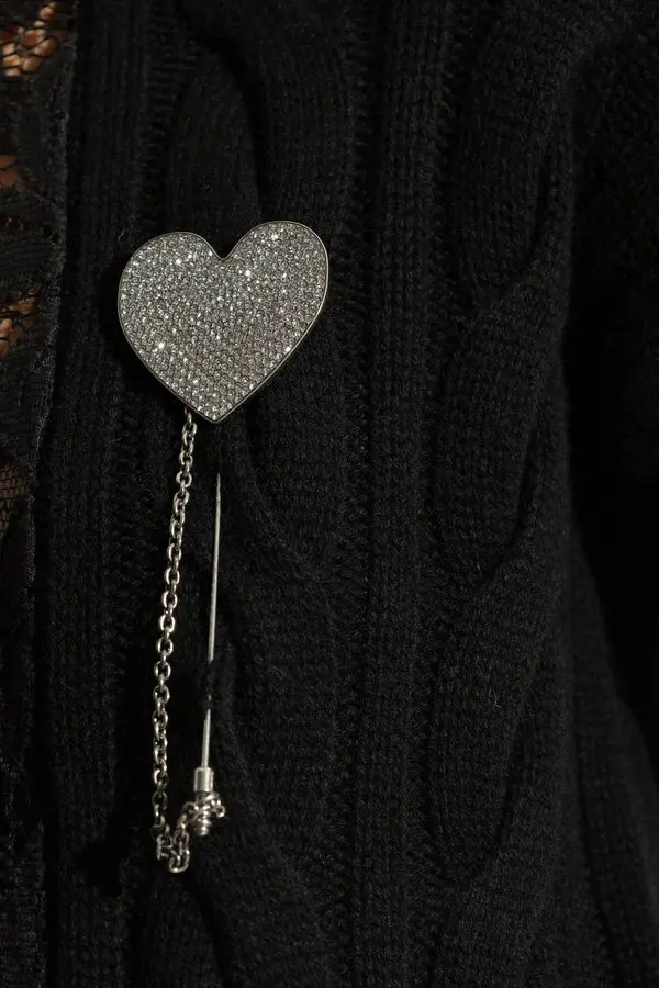 Moschino Heart-shaped Brooch