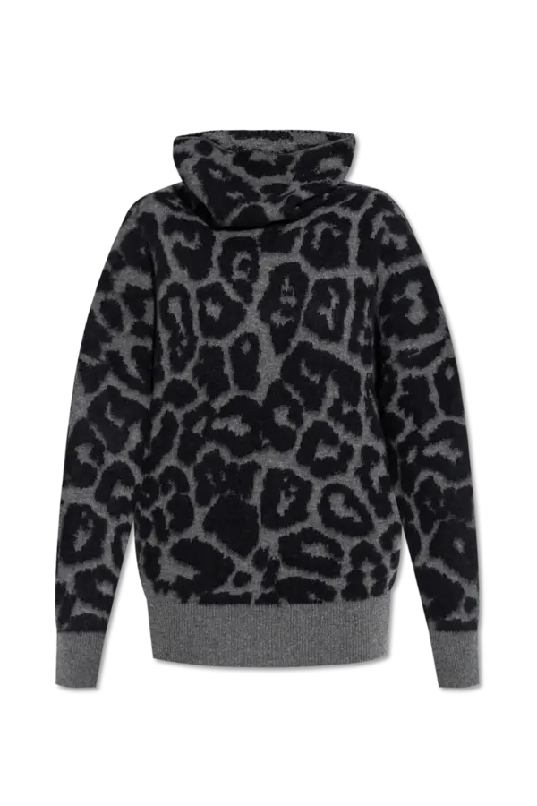 Stella McCartney Animal Motif Turtleneck - Grey