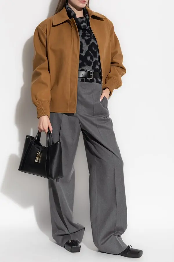 Stella McCartney Animal Motif Turtleneck - Grey