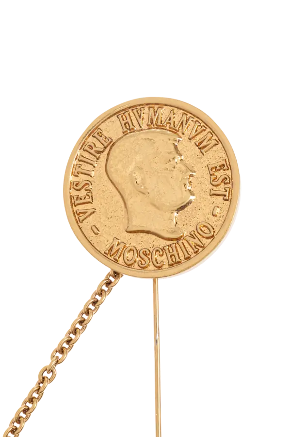 Moschino Coin-shaped Brooch