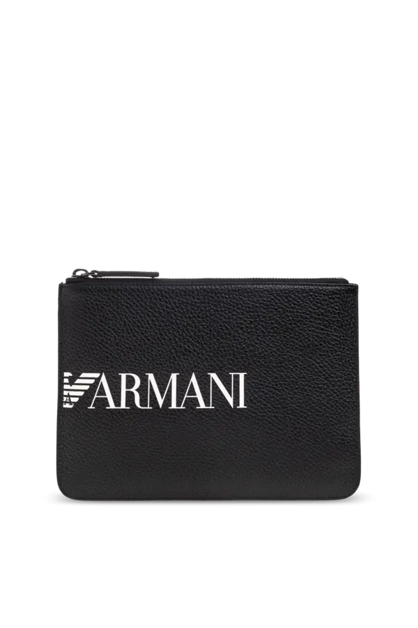 Emporio Armani Logo Shoulder Bag - Black
