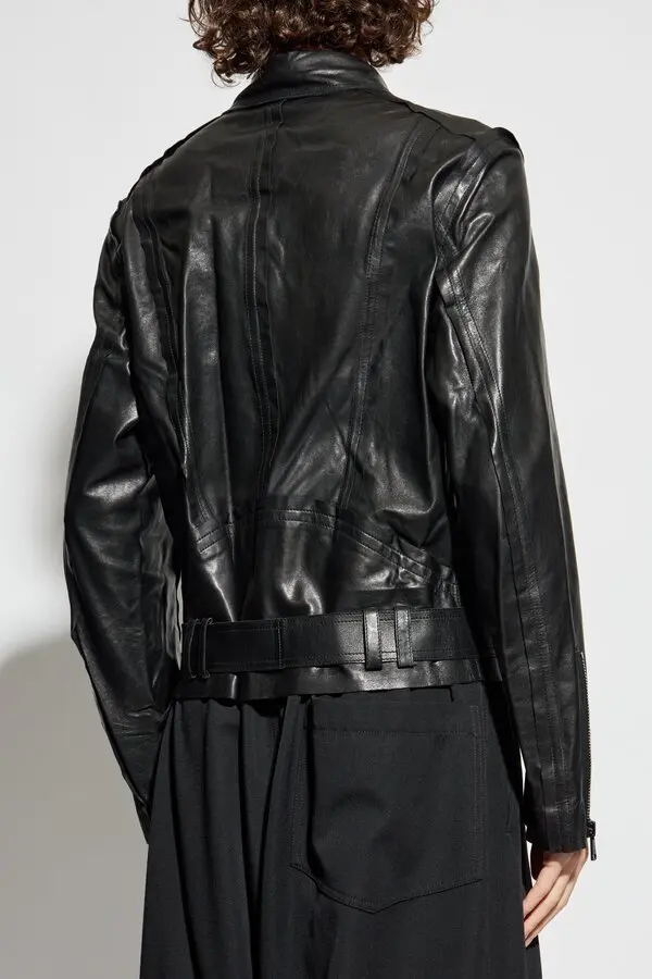 Balmain Lambskin Leather Biker Jacket