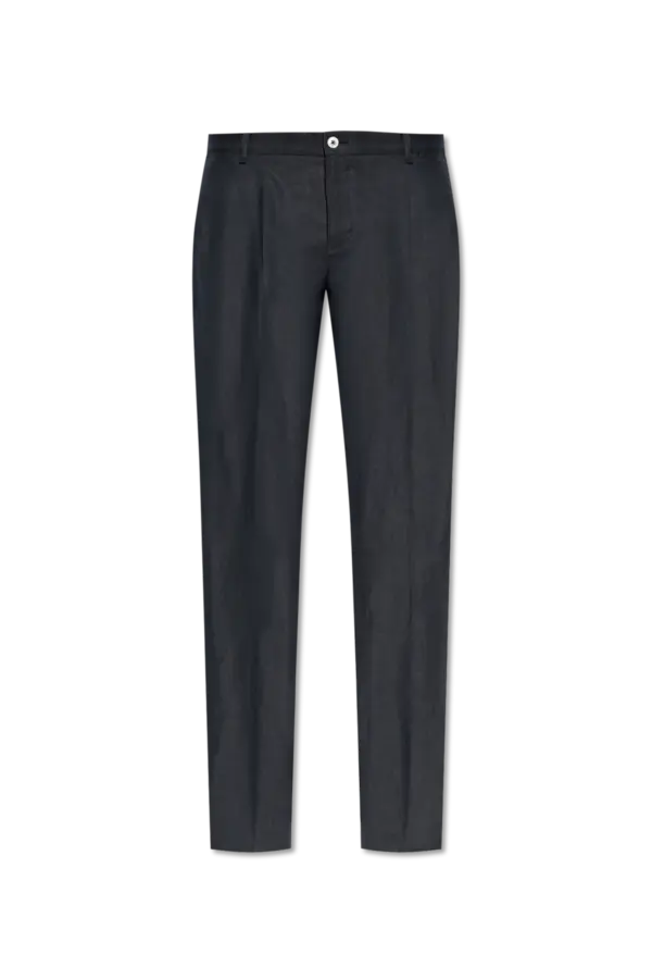 Dolce & Gabbana Linen Pleated Trousers