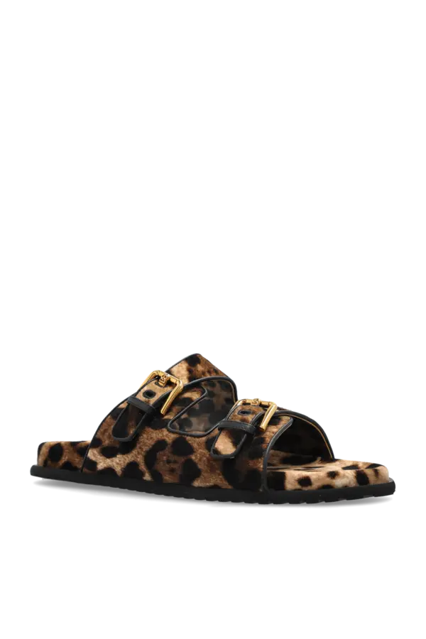 Dolce & Gabbana Animal Print Slides