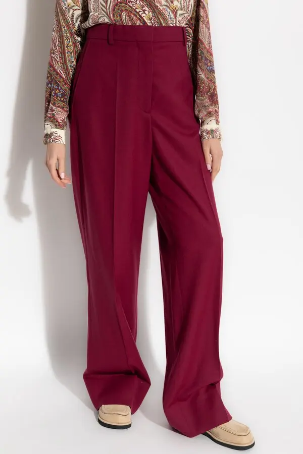 Stella McCartney Wool Pleated Trousers