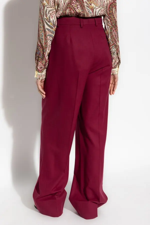 Stella McCartney Wool Pleated Trousers