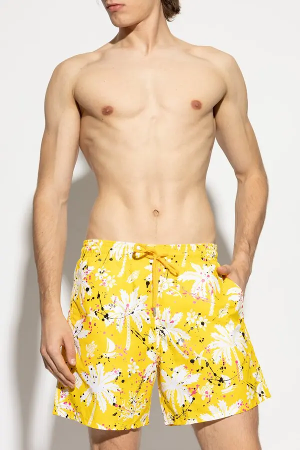 Palm Angels X Vilebrequin Tropical Print Swim Shorts