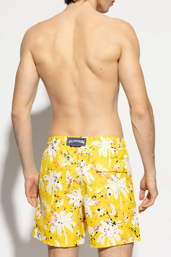 Palm Angels X Vilebrequin Tropical Print Swim Shorts