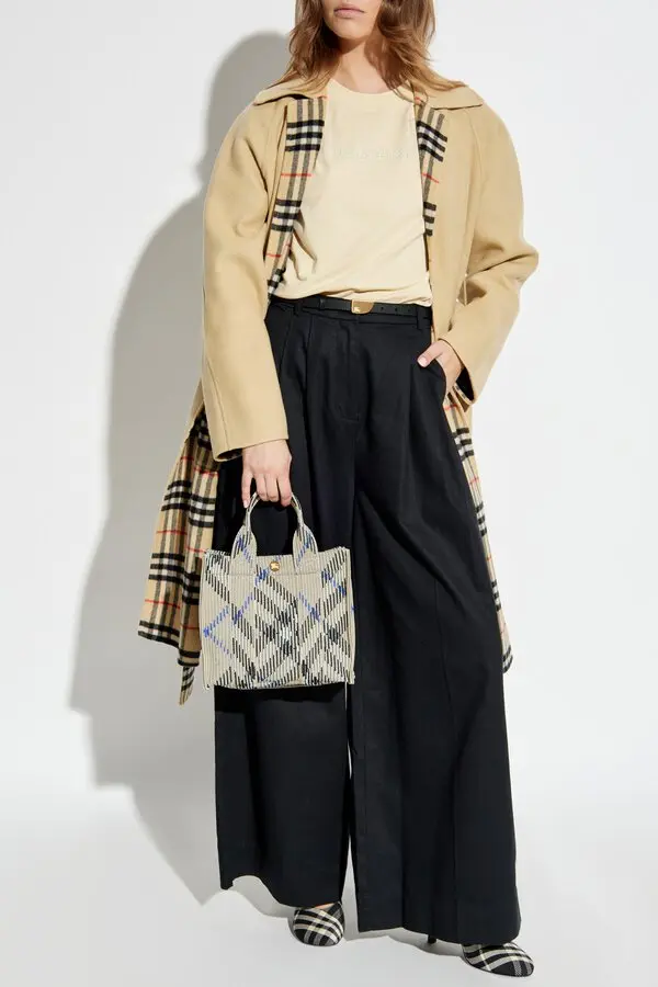 Burberry Reversible Wool Coat With Belt